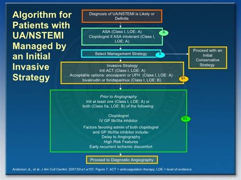 Accaha 2007 Guidelines For Ua And Nstemi