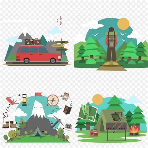 矢量卡通手绘野外素材png图片素材下载图片编号yzobolpv 免抠素材网