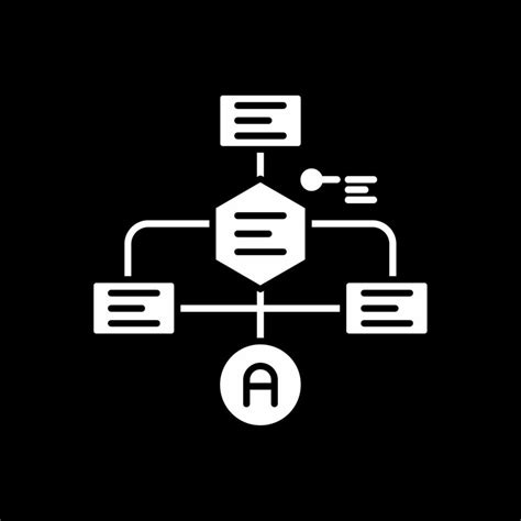 Flowchart Glyph Inverted Icon Vector Art At Vecteezy