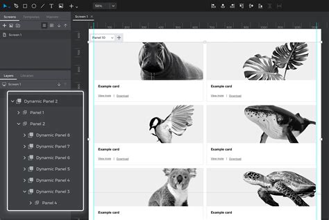 Create A Fluid Grid In Justinmind