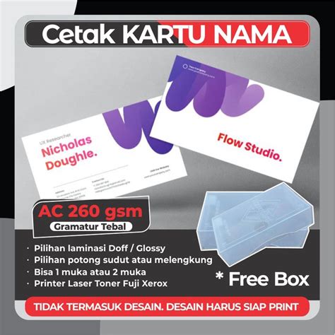 Jual CETAK KARTU NAMA MURAH Shopee Indonesia