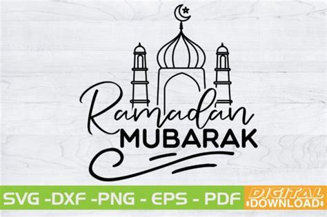 Ramadan Mubarak Svg Design Graphic By Svgwow760 · Creative Fabrica
