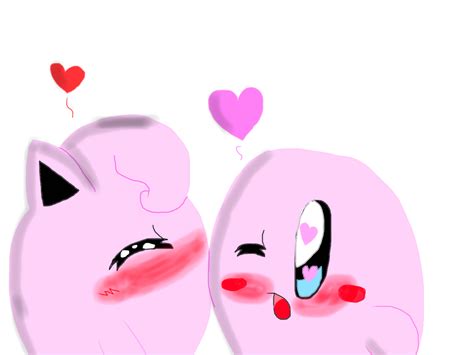 Kirby And Jigglypuff Love By Kirbypuff On Deviantart
