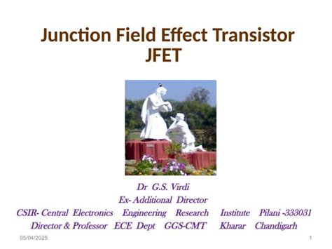 Junction Field Effect Transistors Jfet Ppt