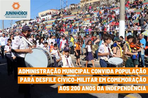 Administração Municipal Convida População Para Desfile Cívico Militar