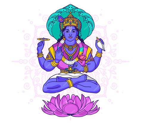 Götter Des Hinduismus Lord Vishnu Die Wichtigste Hinduistische