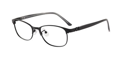 Luisa Oval Lined Bifocal Glasses Black Womens Eyeglasses Payne