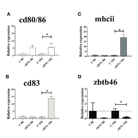 Gene Expression Of Cell Surface Markers By Rt Qpcr In Splenocytes Of
