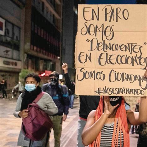 Tercer Día De Protestas Contra La Brutalidad Policial En Bogotá La