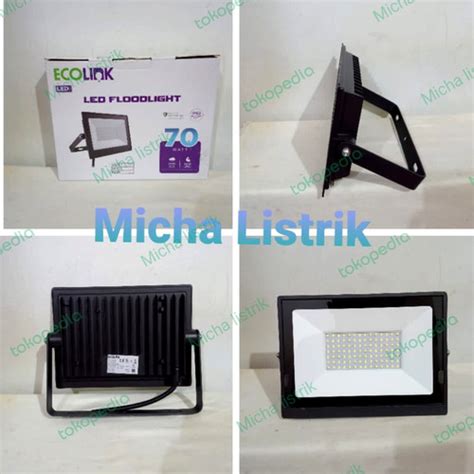 Jual ECOLINK Lampu Tembak Sorot 70W Outdoor Flood Light 70W 6500K IP65 Jakarta Pusat Micha