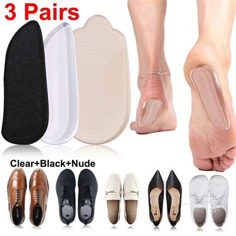 Medial And Lateral Heel Wedge Silicone Insoles Supination And Pronation