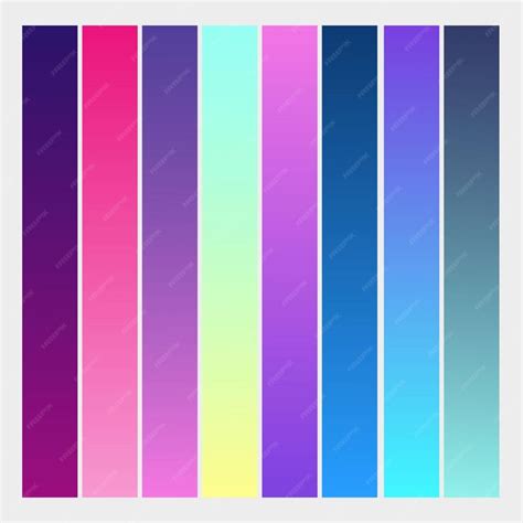 Premium Vector Gradient Colour Set Design Templete