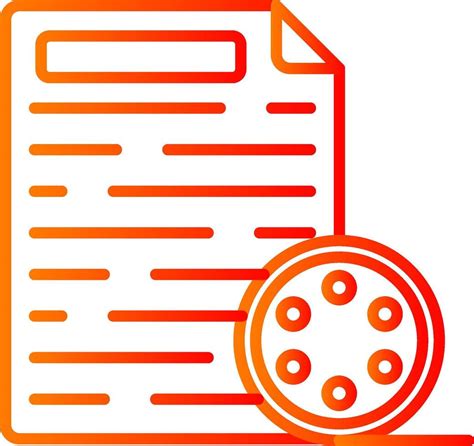 Transcript Line Gradient Icon 50846768 Vector Art At Vecteezy