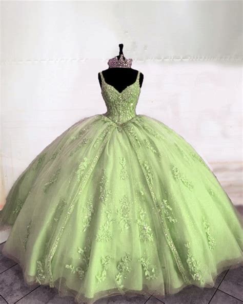 Chic Light Green Tulle Ball Gown Dress Bodice Corset With Lace