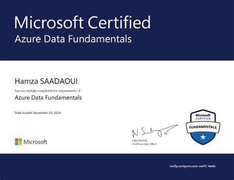 Hamza Saadaoui On Linkedin Microsoftcertified Azure Dp900 Cloudcomputing Datafundamentals…