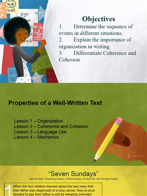 Organization Coherence And Cohesion 7 Q 1 Rw Pdf Semantics Lexicon