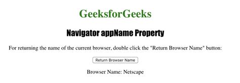 Html Navigator Appname 属性 码农参考