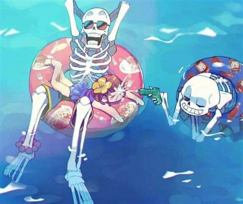 When Pap Sans And Frisk Are On The Surface Just Chilling Undertale Amino