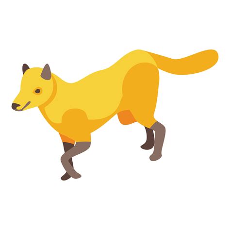 Savannah Fox Icon Isometric Style Vector Art At Vecteezy