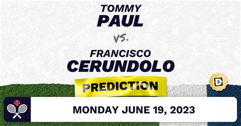 Tommy Paul Vs Francisco Cerundolo Prediction Cinch Championships 2023