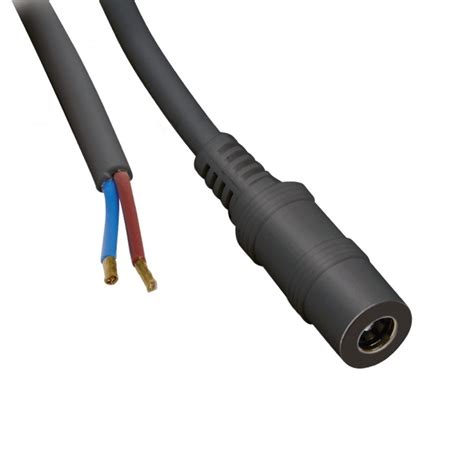 Jack DC To Naked Cable Mm Mm Black M Audiophonics