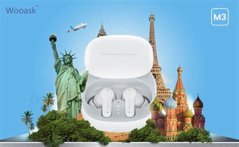 Wooask M Translator Earbuds Real Time Language Translator Earphones Languages For Traveling