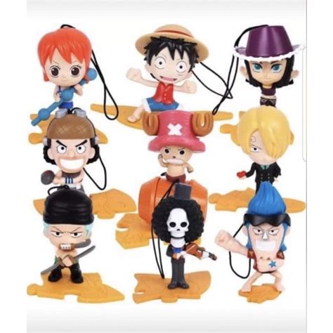 One Piece McDonalds Happy Meal Toy Figure Onepiece Puzzle Luffy Zorro Robin Nami Brook Frankly