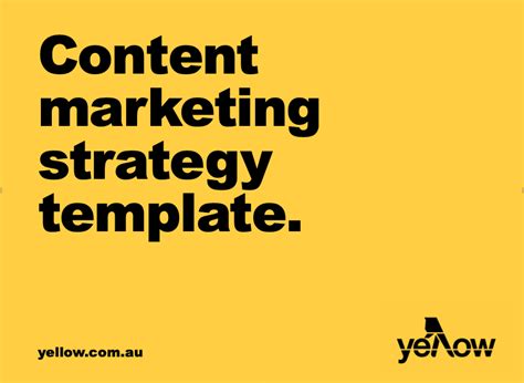 Content Marketing Strategy Template Yellow Pages