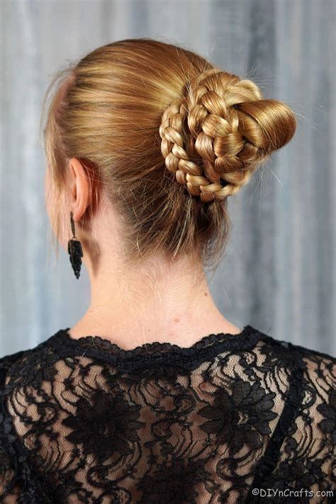 Elegant Twisted Braid Bun Updo Diy And Crafts
