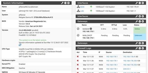 Pfsense Einrichten Als Test Hinter Fritzbox Administrator