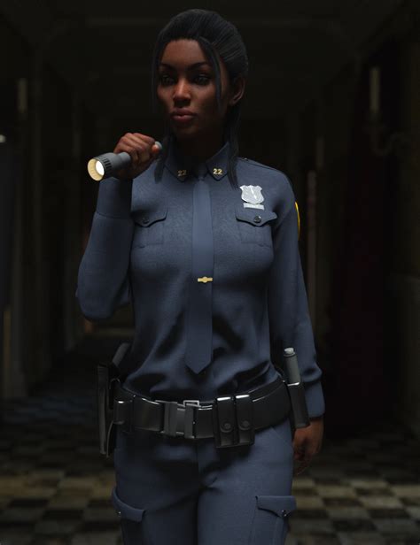 DForce Police Officer Outfit For Genesis Female S Daz D