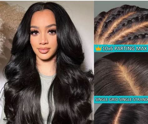 10×6 Parting Max Glueless Bye Bye Knots Wig Body Wave Pre Cut Lace Wigs
