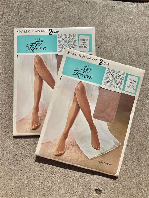 Vintage 1960s Unopened Lady Revere Stockings Nos Etsy Stockings