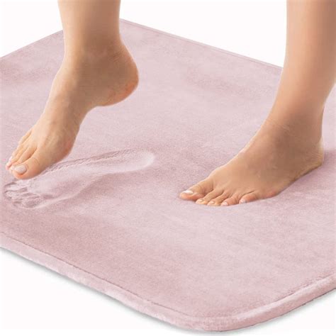 Gorilla Grip Thick Memory Foam Bath Rug Soft Absorbent Luxury Mats