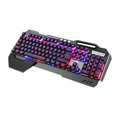 Cateissary Teclado Para Juegos Con Cable Combo16 Color Rgb Led Luminoso