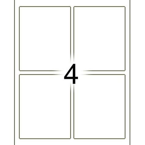 Q Connect Copier Labels 105x148mm 4 Per A4 Sheet Butt Cut Pack Of 100