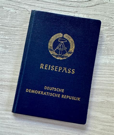 Gdr Ddr 1969 Passport Issued At Potsdam Full Of Visas For West