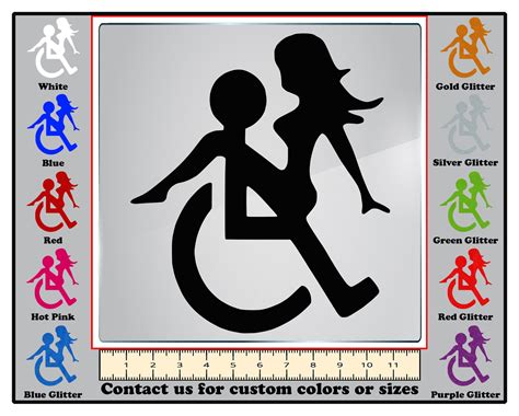 Decaldoggy Wheelchair Sex Handicap Accessible Vinyl Decal Car Wall Ebay Decaldoggy Wheelchair Sex Handicap Accessible Vinyl Decal Car Wall Ebay