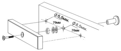 PM-295K - пятка якоря для электромагнитных замков ML-295K и ML-295KB