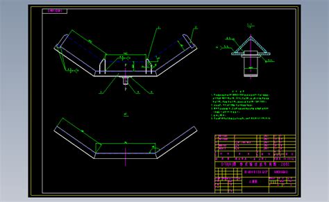 第25盒摩擦调心上托辊 AutoCAD 2004 模型图纸下载 懒石网