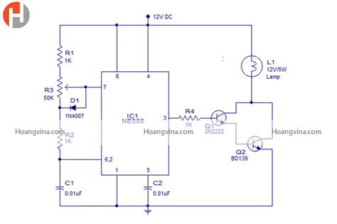 Mạch điều chỉnh độ sáng đèn LED Hoàng Vina