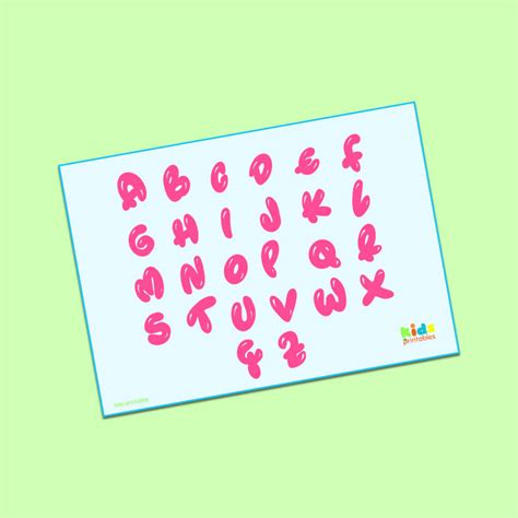 Free Printable Bubble Letters A Z - Infoupdate.org