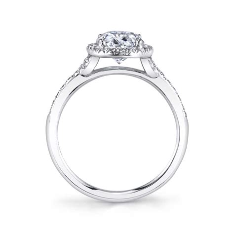Oval Cut Halo Engagement Ring Alexandra Sylvie Jewelry