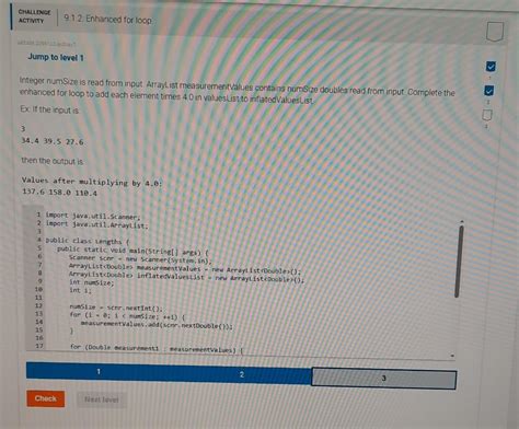Solved Challenge Activity Enhanced For Loop