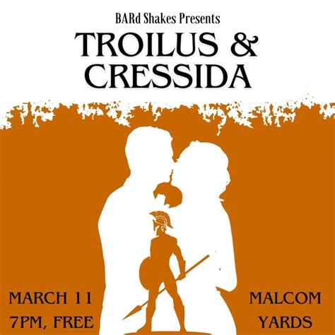 Bard Shakes Troilus And Cressida The Market At Malcolm Yards