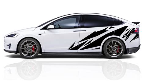 Geometric Patterns Side Graphics Decals For Tesla Model X