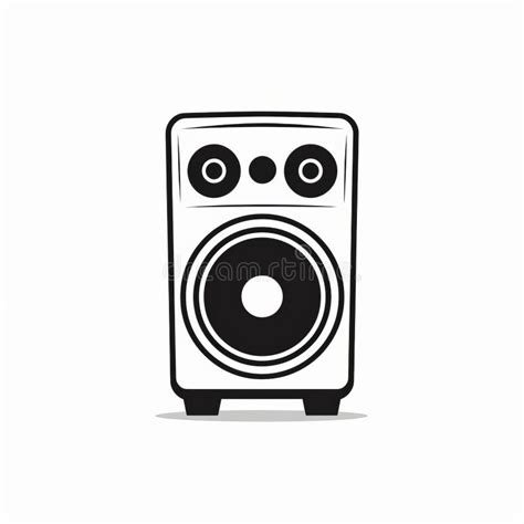 Minimalist Sound System Icon In Bamileke Art Style Stock Illustration