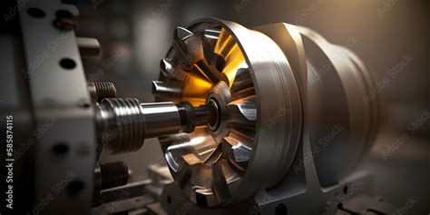 cnc turning drill milling factory processes steel turbine part process