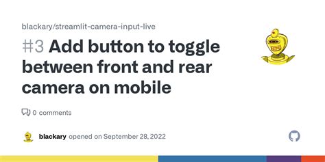 Add Button To Toggle Between Front And Rear Camera On Mobile Issue 3