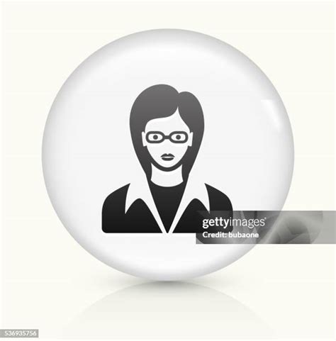 Mature Lady Glasses White Background High Res Illustrations Getty Images